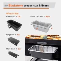 China Blackstone Accessories Grease Catcher Rear Grease cup Disposable Foil Liners Grill Grease Collection Pan for sale