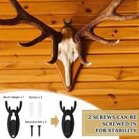 China Standard European Mount Antler Style Steel Wall Mount Bracket for Deer Antler Mounts for sale