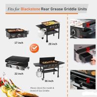 China Blackstone Accessories Grease Catcher Rear Grease cup Disposable Foil Liners Grill Grease Collection Pan for sale