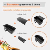 China Blackstone Accessories Grease Catcher Rear Grease cup Disposable Foil Liners Grill Grease Collection Pan for sale