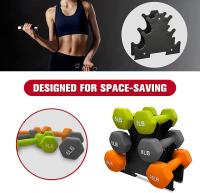 China 3 Tier Weight Rack for Dumbbells Tree Shape Dumbbell Storage Rack Nonstandard Metal for sale