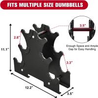 China 3 Tier Weight Rack for Dumbbells Tree Shape Dumbbell Storage Rack Nonstandard Metal for sale