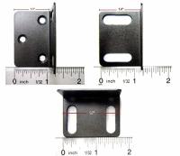 China 1U Rack Mounting Ears With Screws for Single-side Bracket Structure in Black 19 Inch for sale