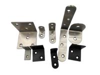 China 1U Rack Mounting Ears With Screws for Single-side Bracket Structure in Black 19 Inch for sale
