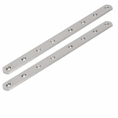 China Stamping Work Process Stainless Steel Straight Flat Fixing Mending Plates Brackets for sale