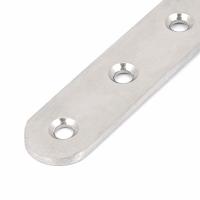 China Stamping Work Process Stainless Steel Straight Flat Fixing Mending Plates Brackets for sale