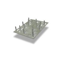 China 1mm/1.2mm Thick Zinc Steel 8-pin Impaling Clips for Sturdy Fastening for sale