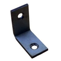 China 45mm L X48mm H Half Round Black Floor Guide Floor Mount Sliding Barn Door Hardware for sale