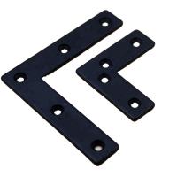 China 45mm L X48mm H Half Round Black Floor Guide Floor Mount Sliding Barn Door Hardware for sale