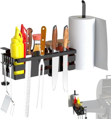 China Griddle Caddy for Blackstone Griddle Accessories With Paper Towel Holder & Knife Rack for Blackstone Accessories Griddle 28