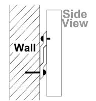 China Sturdy 2'' Interlocking French Cleats Stamping Process for Hanging Mirrors and Panels for sale
