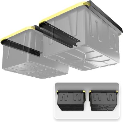 China Metal Materials and Customizable Design Tote Storage Rails and Ceiling Rack System for sale