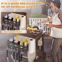 China Griddle Caddy for Blackstone 28/36/22/17 inch Universal BBQ Grill Caddy for Outdoor Grill with Paper Towel Holder & 9
