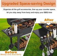 China Griddle Caddy for Blackstone 28/36/22/17 inch Universal BBQ Grill Caddy for Outdoor Grill with Paper Towel Holder & 9