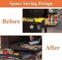 China Griddle Caddy with Magnetic Tool Holder BBQ Accessories Storage Box with Paper Towel Holder for 28
