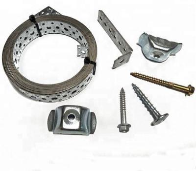 China Customized Package Silver Gauge Galvanized Metal Perforated Plumbers Tape for sale
