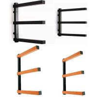China 6 Levels Wall Mounted Steel Storage Rack for Lumber Skis and Pipes Storage Holders Racks for sale