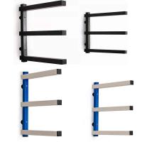 China 6 Levels Wall Mounted Steel Storage Rack for Lumber Skis and Pipes Storage Holders Racks for sale