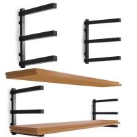 China 6 Levels Wall Mounted Steel Storage Rack for Lumber Skis and Pipes Storage Holders Racks for sale