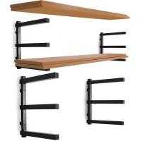 China 6 Levels Wall Mounted Steel Storage Rack for Lumber Skis and Pipes Storage Holders Racks for sale