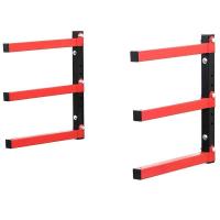 China 6 Levels Wall Mounted Steel Storage Rack for Lumber Skis and Pipes Storage Holders Racks for sale