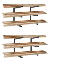 China 6-Level Wall Mount Wood Organizer and Lumber Storage Rack with Functional Design for sale