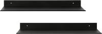 China Black Wall Mounted Single-side Bracket Shelves Rack Storage Display Stand for Bathroom for sale