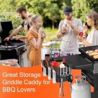 China Organize Your BBQ Station Griddle Storage Caddy for Blackstone 28''/36'' Griddle Grill for sale