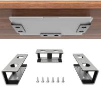 China Under Desk Laptop Mount Metal Under Table Desk Holder for Laptop Keyboard Triangle Bracket for sale