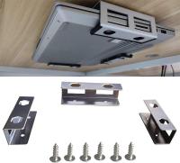 China Under Desk Laptop Mount Metal Under Table Desk Holder for Laptop Keyboard Triangle Bracket for sale