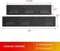 China Outdoor Cooking Heat Shield Frame Wind Guards for Blackstone 36