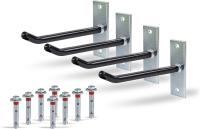 China Easy-to-install Rim Holder Wall Mount Wall Bracket Tyre for Car Tyres Storage Set of 4 for sale