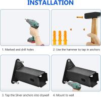 China Carbon Steel Hitch Wall Mount Versatile Storage Device for Bike and Cargo Hitch Rack for sale