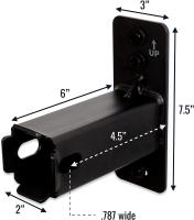 China Carbon Steel Hitch Wall Mount Versatile Storage Device for Bike and Cargo Hitch Rack for sale