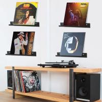 China Metal Vinyl Record Shelf Wall Mount Decor Standard Design for Music Records Collector for sale