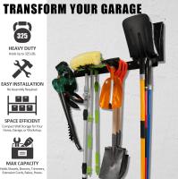 China Space-Saving Garden Tool Hangers for Garage Wall Mount Store Yard Tools Shovels Rakes for sale