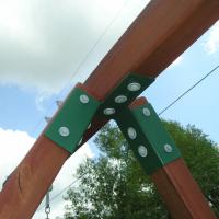 China Playground Swing Bracket for Heavy Duty A-Frame Sets and Lifeguard Stations in Green for sale