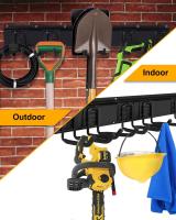 China Space-Saving Garden Tool Hangers for Garage Wall Mount Store Yard Tools Shovels Rakes for sale