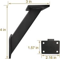 China Wall Mounted Stair Support for Wood Railings 12.5 x 3.8 x 5.5cm Sturdy Handrail Bracket for sale