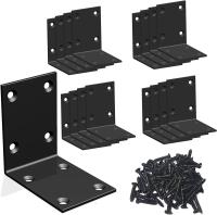 China DIY L Shelf Brackets Fireplace Mantel Brackets Heavy Duty Black Large Corner Bracket for sale