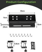 China Griddle Caddy with Magnetic-Griddle Caddy BBQ Accessories Storage Box with Paper Towel Holder for 28