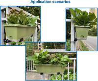 China Outside Mount Steel Deck Mount Planter Box Holder for Nonstandard Window Box Brackets for sale