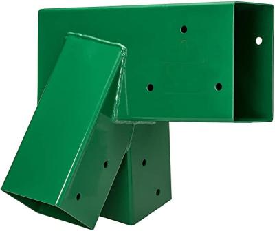 China Playhouse Square Beam Swing Corner Bracket Metal Swing Post Bracket Powder Coated for sale
