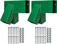 China Playhouse Square Beam Swing Corner Bracket Metal Swing Post Bracket Powder Coated for sale