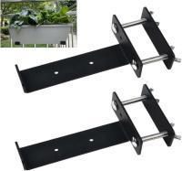 China Universal Deck Mount Planter Box Brackets 6-12 Inches Adjustable for Outdoor Hanging for sale