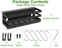 China Organize Your Countertop Setup with this Powder Coated Griddle Accessories Caddy for sale