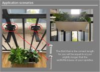 China Heavy Duty Window Flower Box Brackets with Durable Iron Planter Mounting Bracket for sale