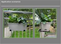 China Heavy Duty Window Flower Box Brackets with Durable Iron Planter Mounting Bracket for sale