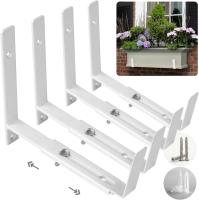 China Adjustable Planter Box Shelving Brackets 8.5*8*3.5inch Perfect for Patio Window Fence for sale