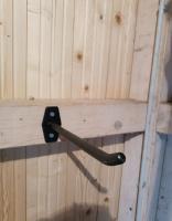 China Single Tyre Shelves Wall Mounted Metal Car Holder and Wall Mounted Tyre Stand for sale